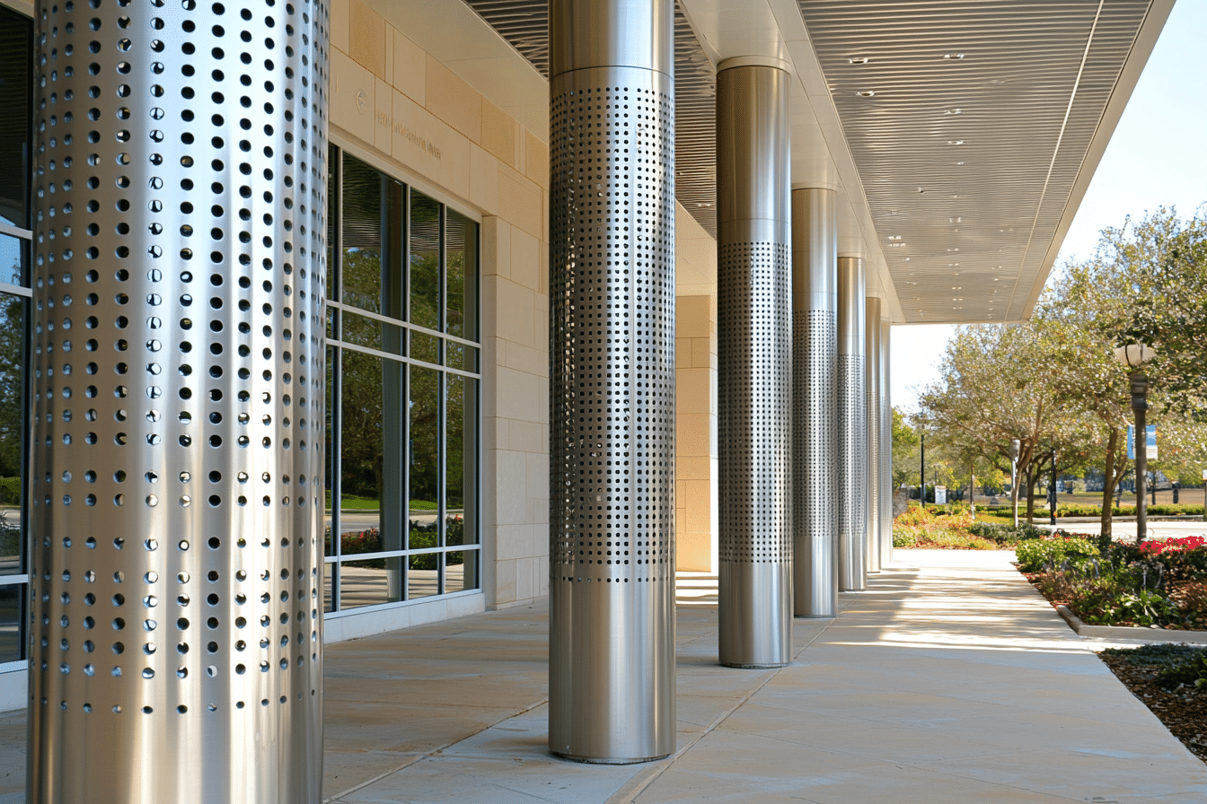Perforated Stainless Steel: Top Benefits for Column Cladding